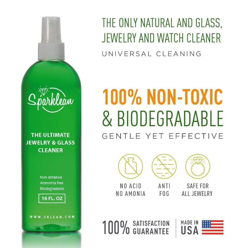 Natural Jewelry Cleaner | Fast Shipping & Money Back Guarantee – Sparklean